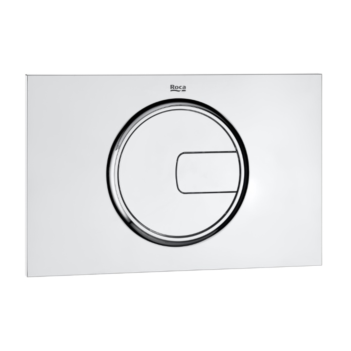 Roca PL4 Chrome Dual Flush Plate | Sanctuary Bathrooms