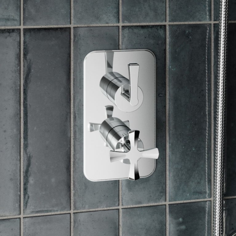 Burlington Riviera Chrome Single Outlet Shower Valve