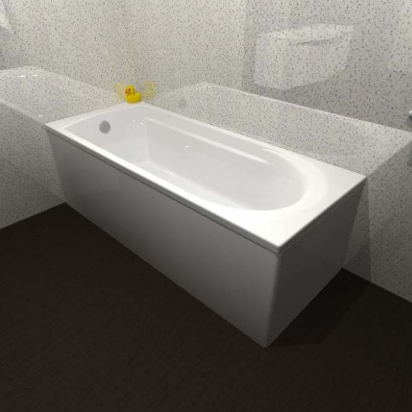 Carron Arc SE 1500mm x 700mm Single Ended Carronite Bath