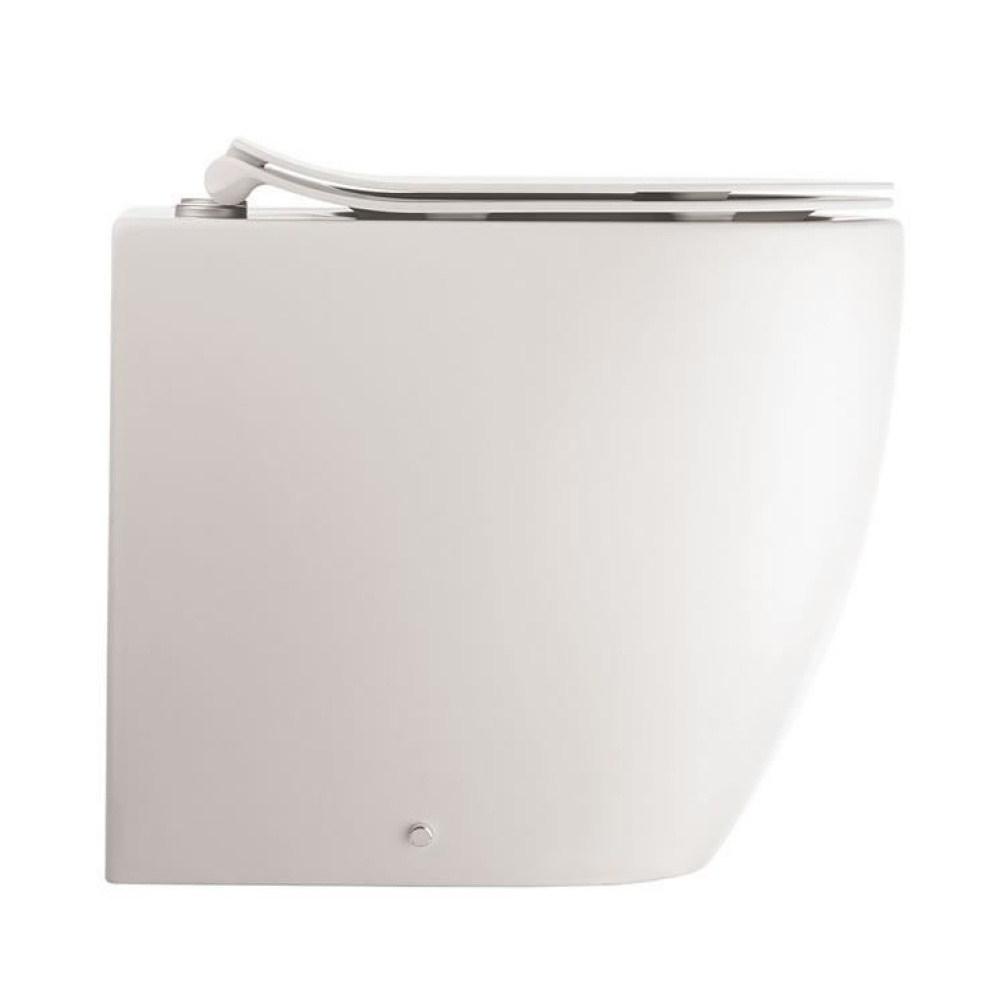 Crosswater Glide II Matt White Back-to-Wall WC | Sanctuary Bathrooms