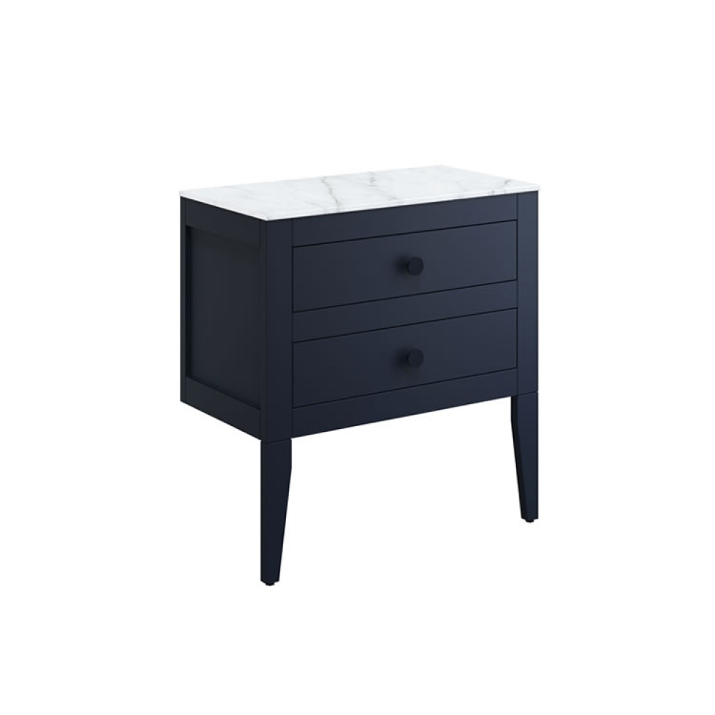 Crosswater Canvass Blue Vanity Unit & Worktop | Sanctuary Bathrooms