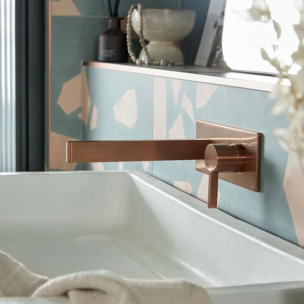 Vado Individual Edit Bronze Wall-Hung Sink Tap | Sanctuary Bathrooms