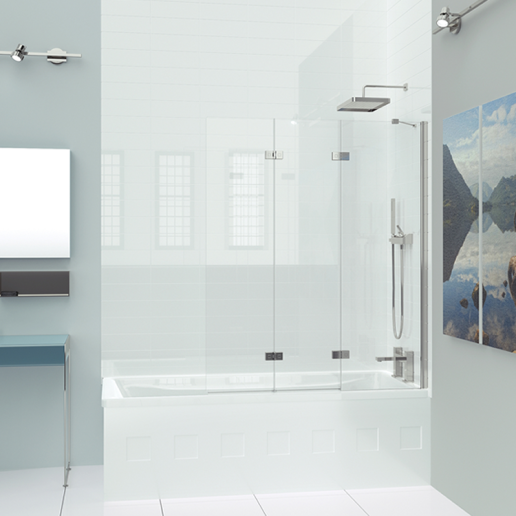 Kudos Inspire 3 Panel In Fold Bath Screen | Sanctuary Bathrooms