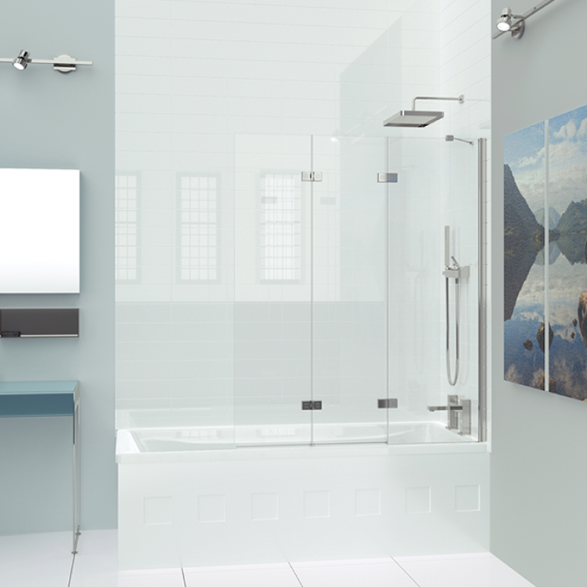 Kudos Inspire 3 Panel In Fold Bath Screen | Sanctuary Bathrooms