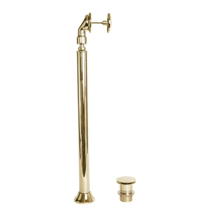 BC Designs Gold Freestanding Click Clack Bath Waste