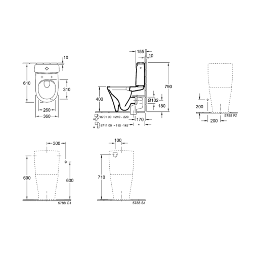 Villeroy and Boch O.Novo Rimless Close Coupled WC & Seat | Sanctuary ...