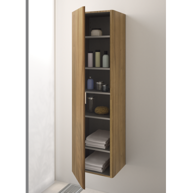VitrA Designer Nest Anthracite Tall Storage Unit | Sanctuary Bathrooms