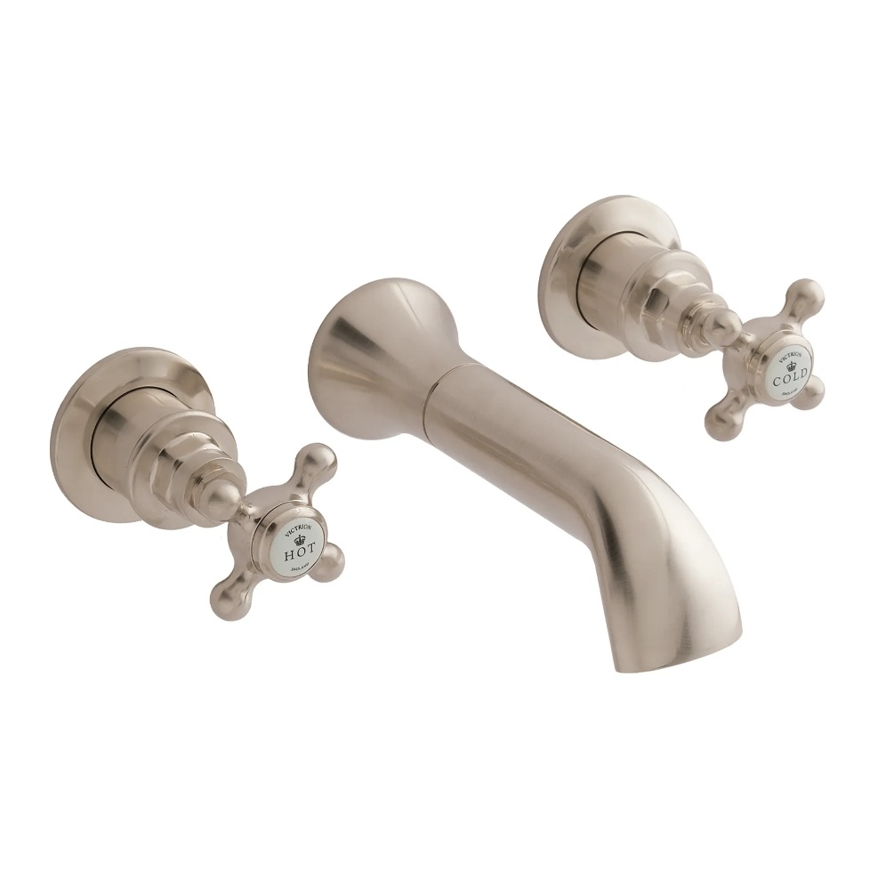BC Sanitan Victrion Brushed Nickel Wall Hung Basin Mixer