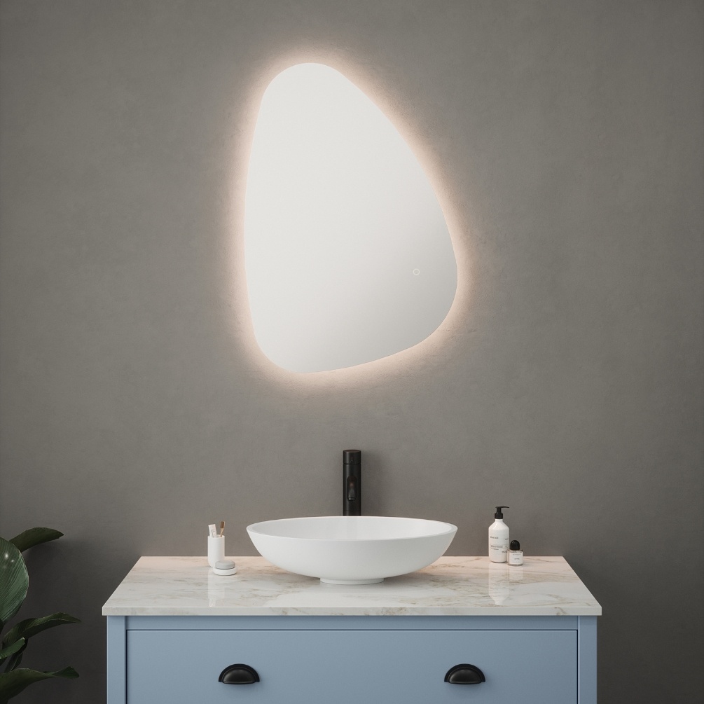 Pebble Backlit Colour Changing LED Mirror | Sanctuary Bathrooms