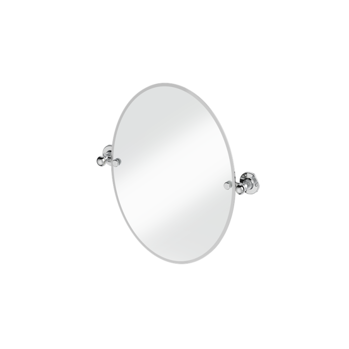 Burlington Chrome Oval Mirror | Sanctuary Bathrooms