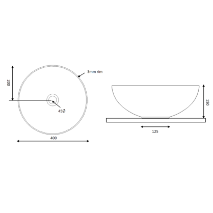 Crosswater Circle Stainless Steel Effect Basin | Sanctuary Bathrooms