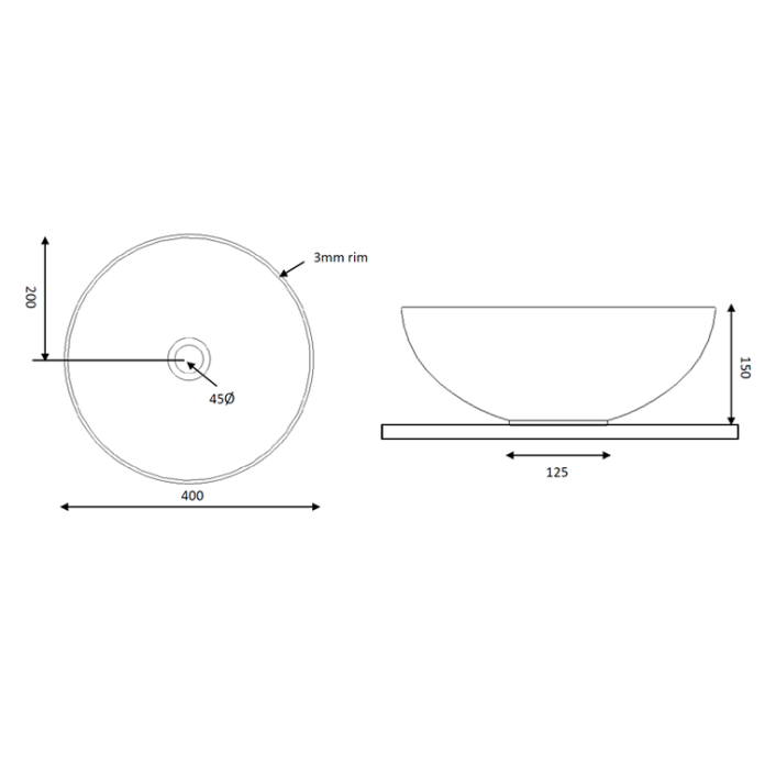 Crosswater Circle Stainless Steel Effect Basin | Sanctuary Bathrooms