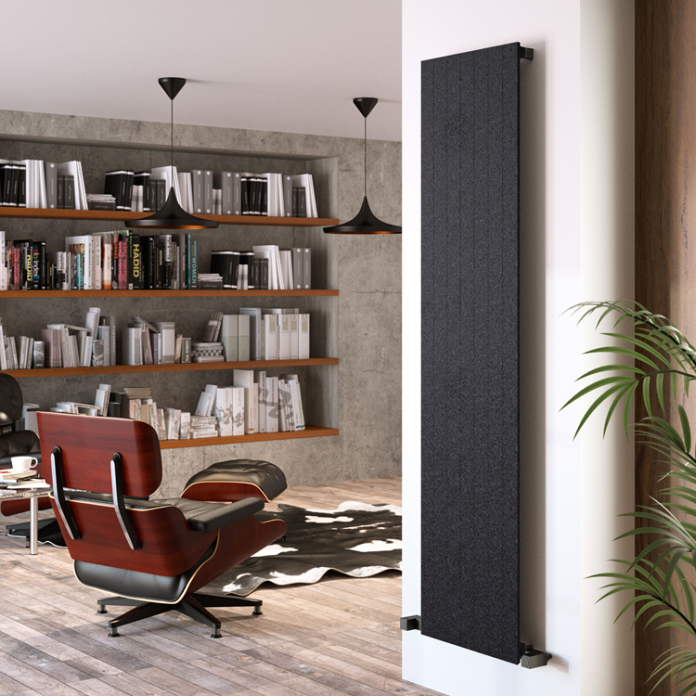 Radox Nova 1500mm x 420mm Black Vertical Heated Radiator