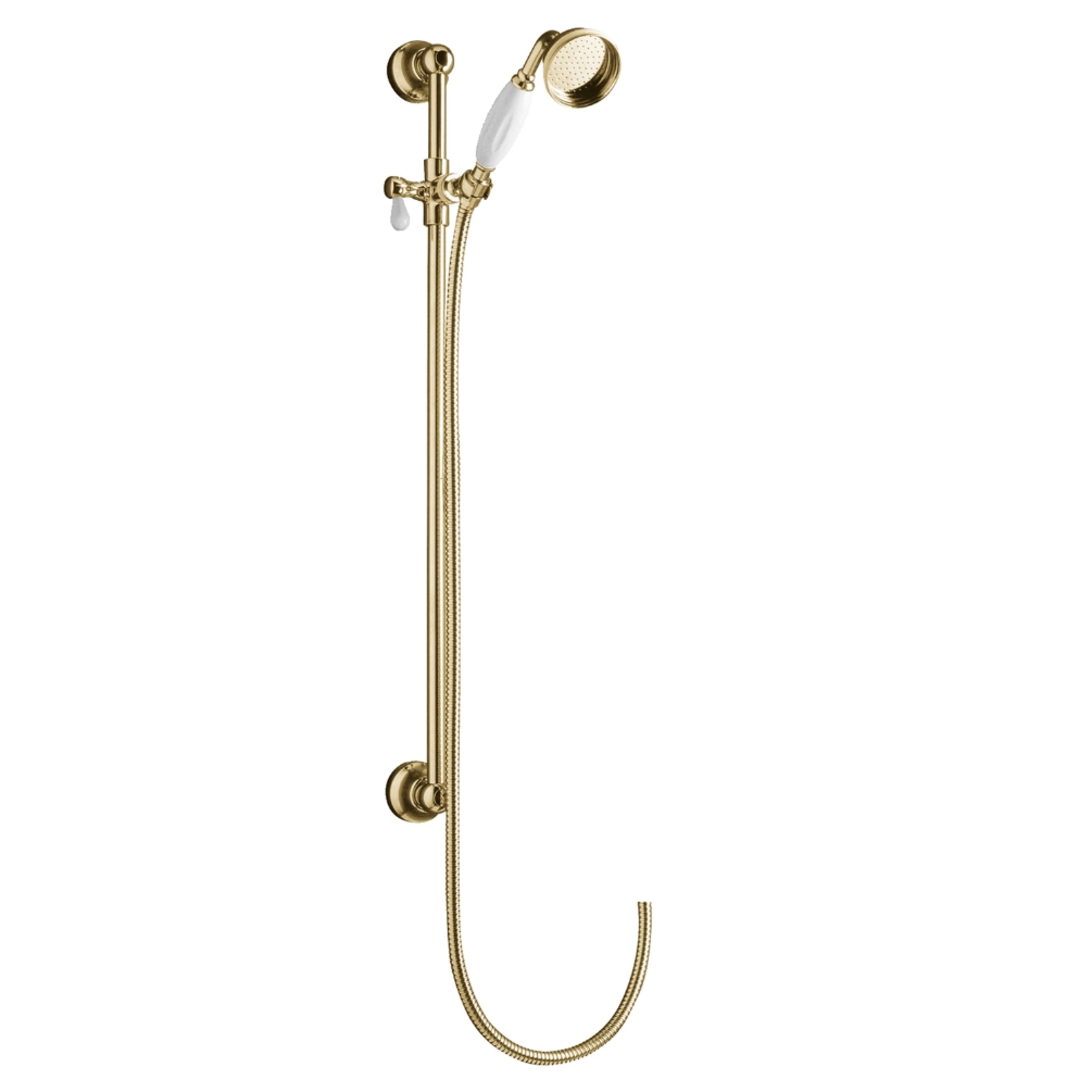 BC Sanitan Brushed Gold Slide Rail Kit and Handset