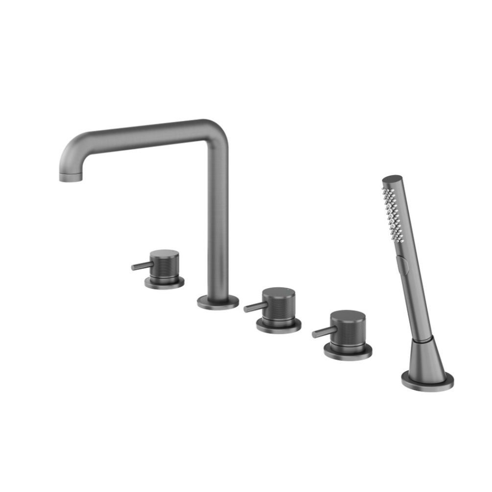 Abacus Iso Pro Anthracite 5 Tap Hole Bath Shower Mixer | Sanctuary