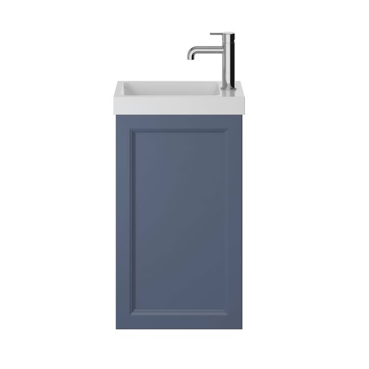 Heritage Caversham 400mm Maritime Blue Wall Mounted Cloakroom Vanity ...