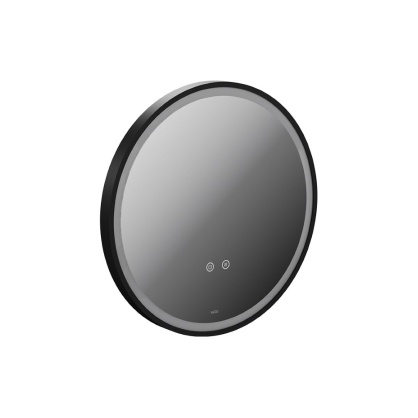 Vado Cameo 500mm Illuminated Round Black Mirror | Sanctuary