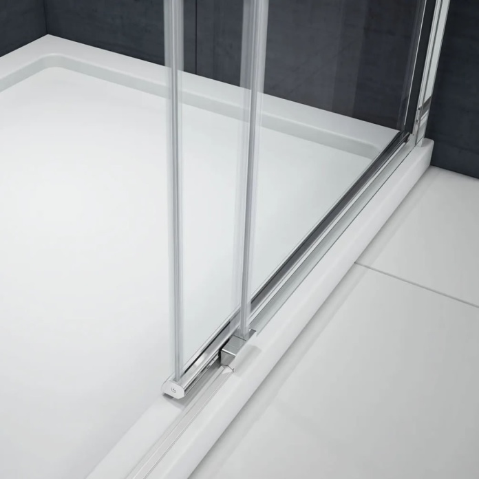 Merlyn Mbox 1400 Chrome Low-Level Door | Sanctuary Bathrooms