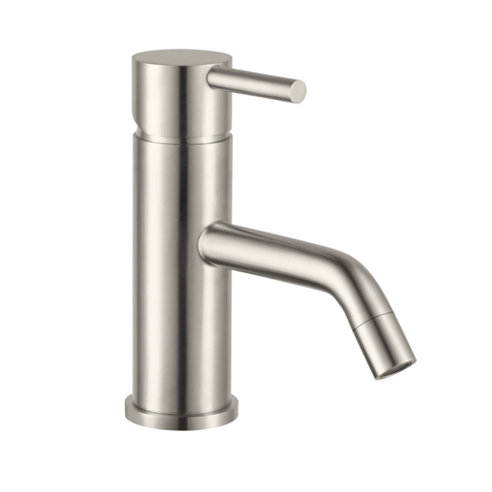 JTP Inox Brushed Stainless Steel Mono Basin Mixer | Sanctuary Bathrooms