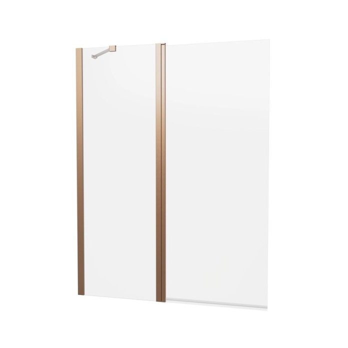 Crosswater Clear 6 Bronze 2 Panel Bath Screen | Sanctuary