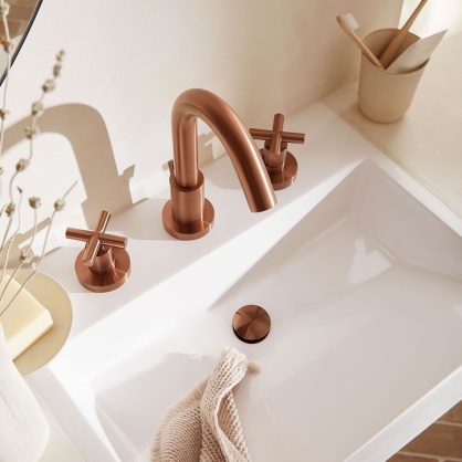 Vado Individual Elements Bronze Basin Tap & Waste | Sanctuary Bathrooms