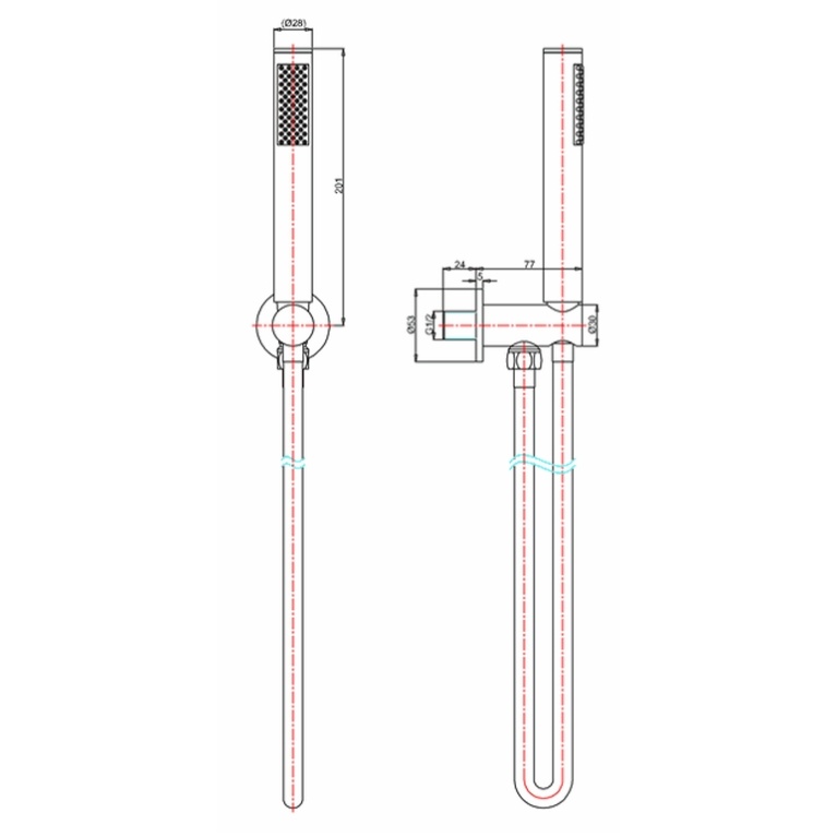 Crosswater Dial 2 Outlet Shower Bundle & Pencil Handset | Sanctuary