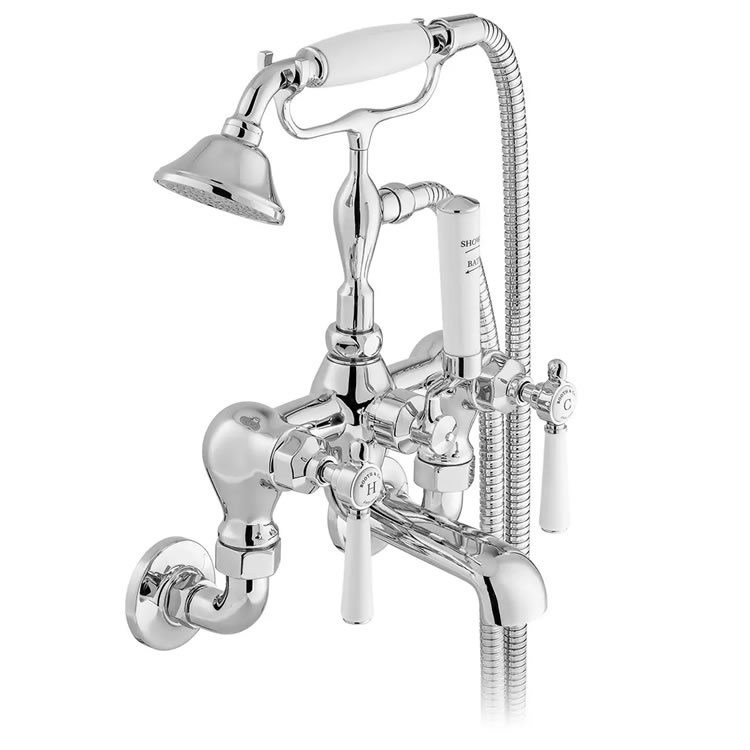 Booth & Co. Axbridge Lever Wall Bath Shower Mixer | Sanctuary Bathrooms