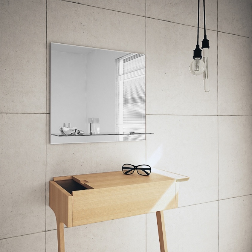 Origins Living Mirror Ledge Straight | Sanctuary Bathrooms