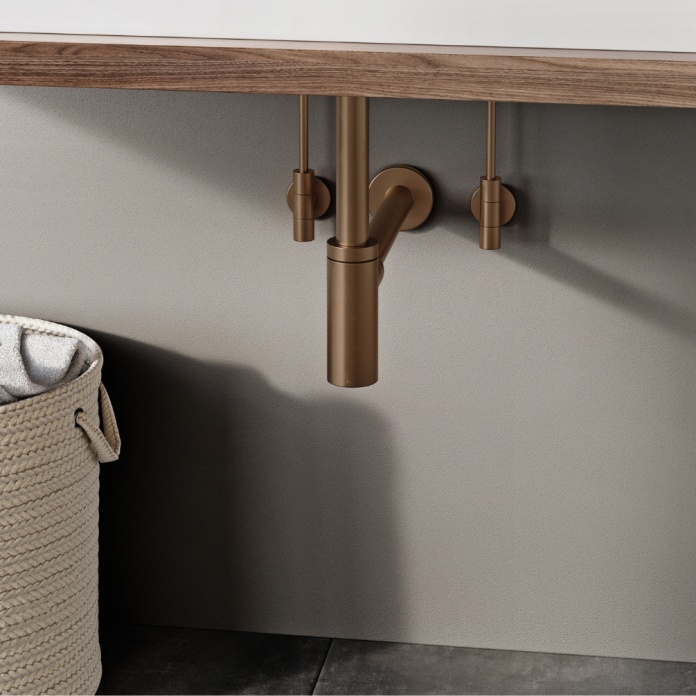 Abacus Brushed Bronze Basin Isolation Valve Kit | Sanctuary Bathrooms