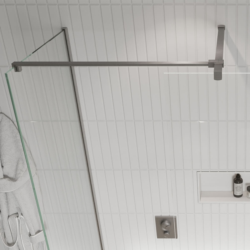 Crosswater Brushed Steel T Bracing Bar | Sanctuary Bathrooms