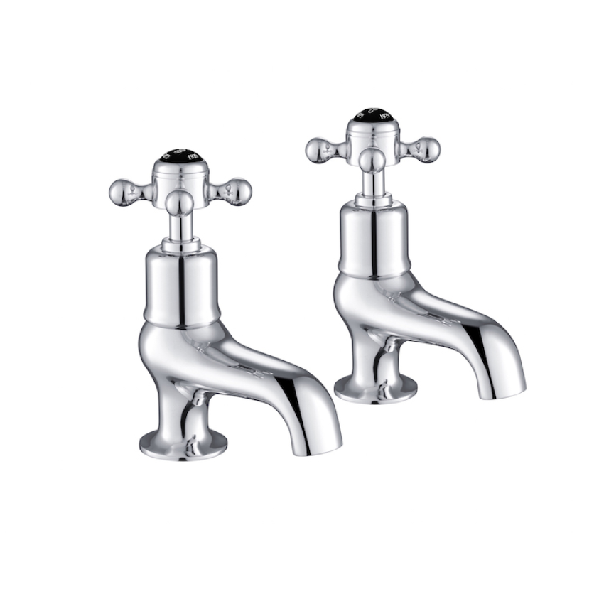JTP Grosvenor Cross Chrome Bath Taps | Sanctuary Bathrooms
