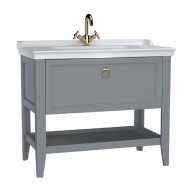 VitrA Valarte Matt Grey 1000 Drawer Unit | Sanctuary Bathrooms