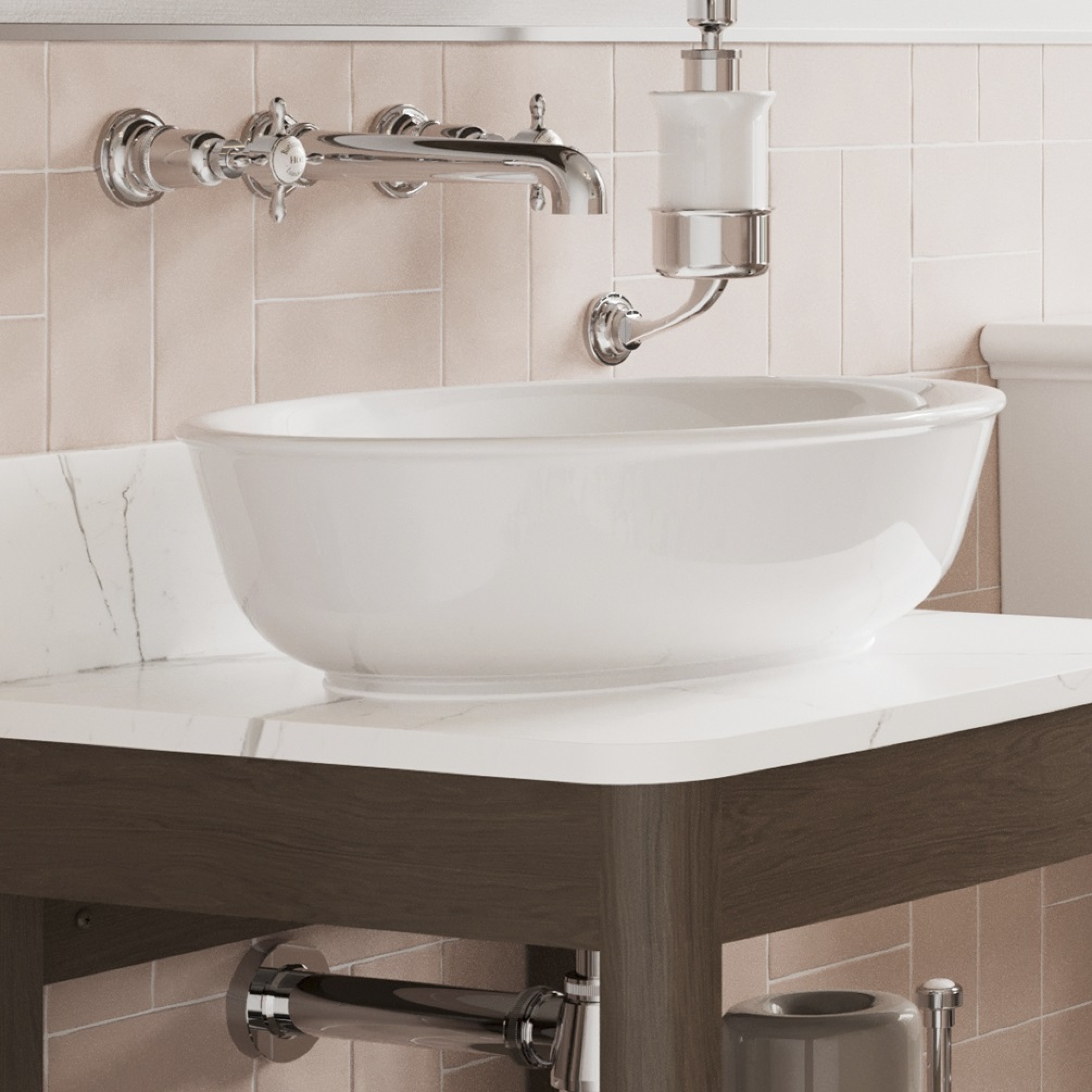 Burlington Guild 500 x 380 White Countertop Basin | Sanctuary