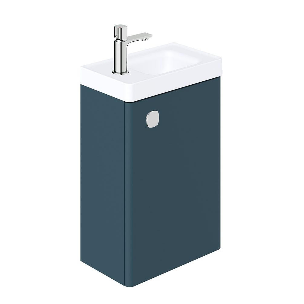 Vado Cameo 400mm Atlantic Blue Wall Hung Cloakroom Vanity Unit & Basin ...