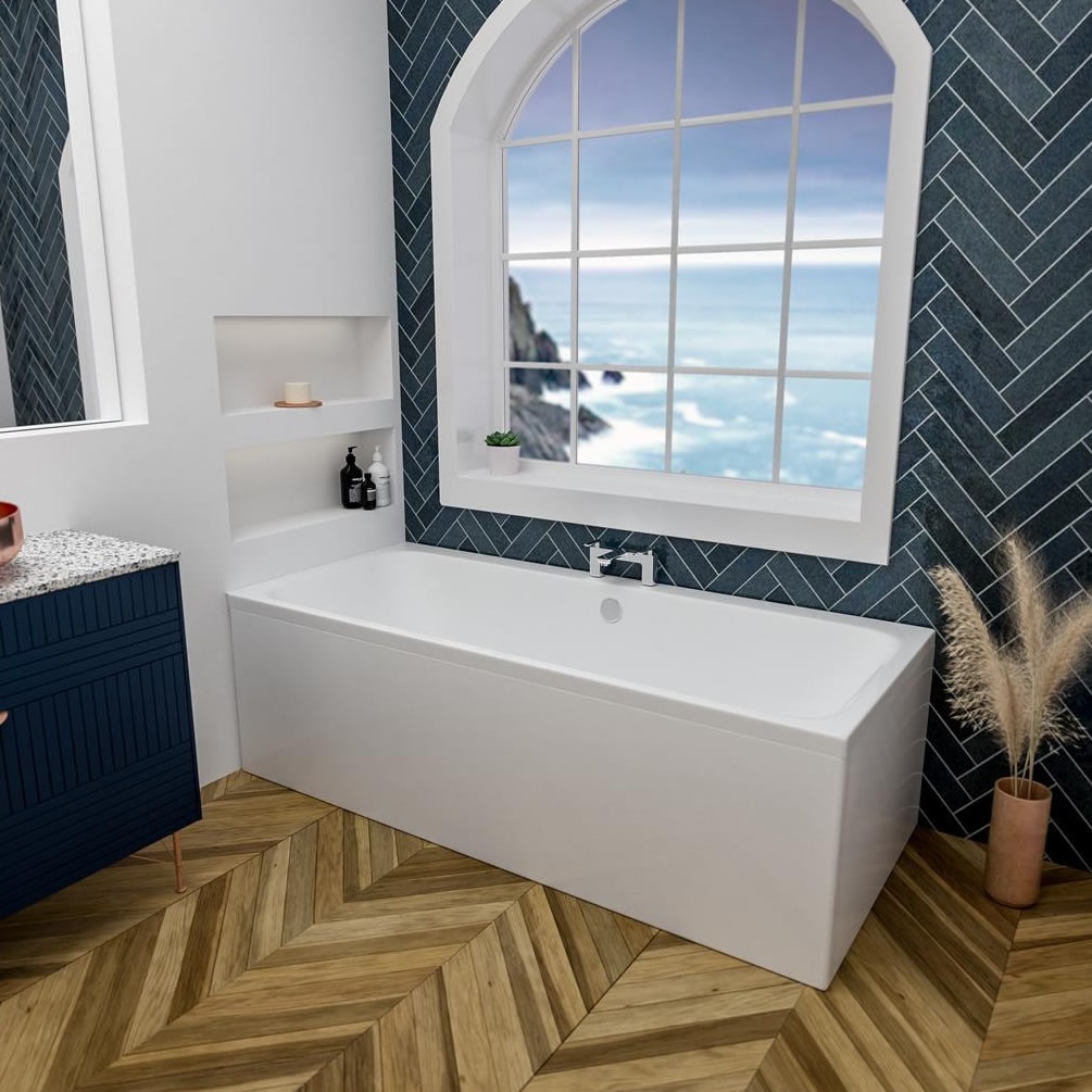 Eastbrook Beaufort Malin 1650 x 700mm Double Ended Bath | Sanctuary ...