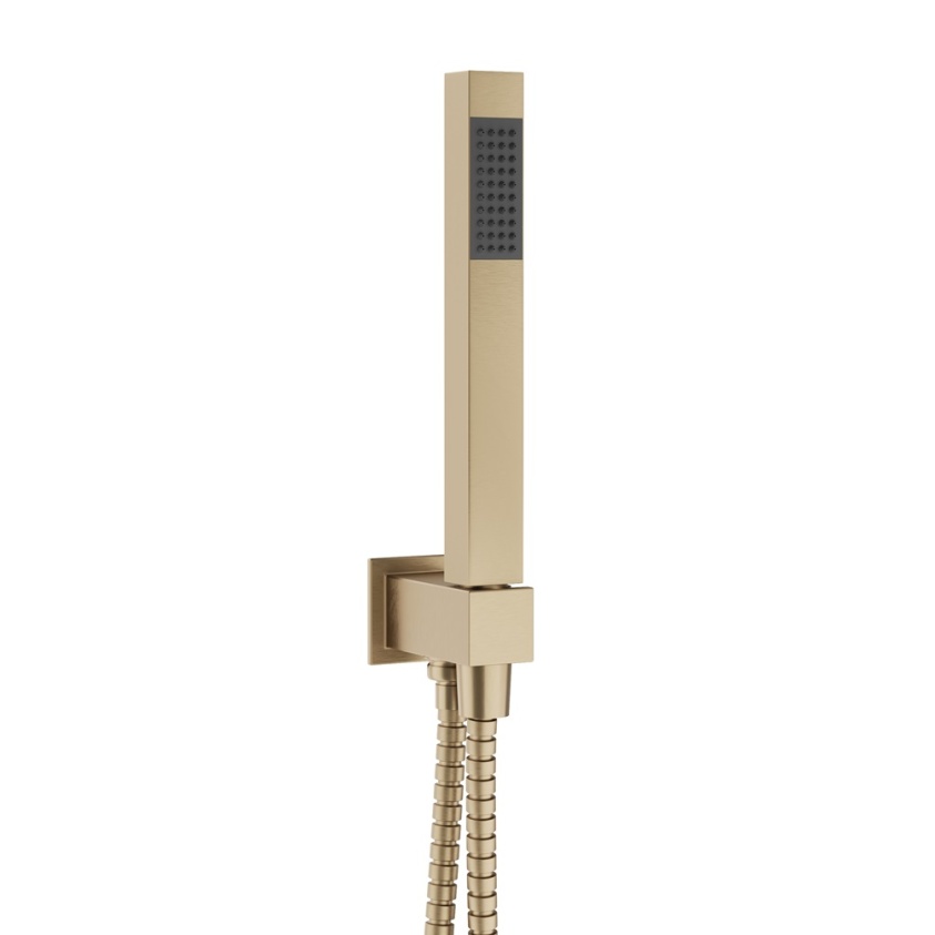 Crosswater Brushed Brass Square Designer Shower Kit
