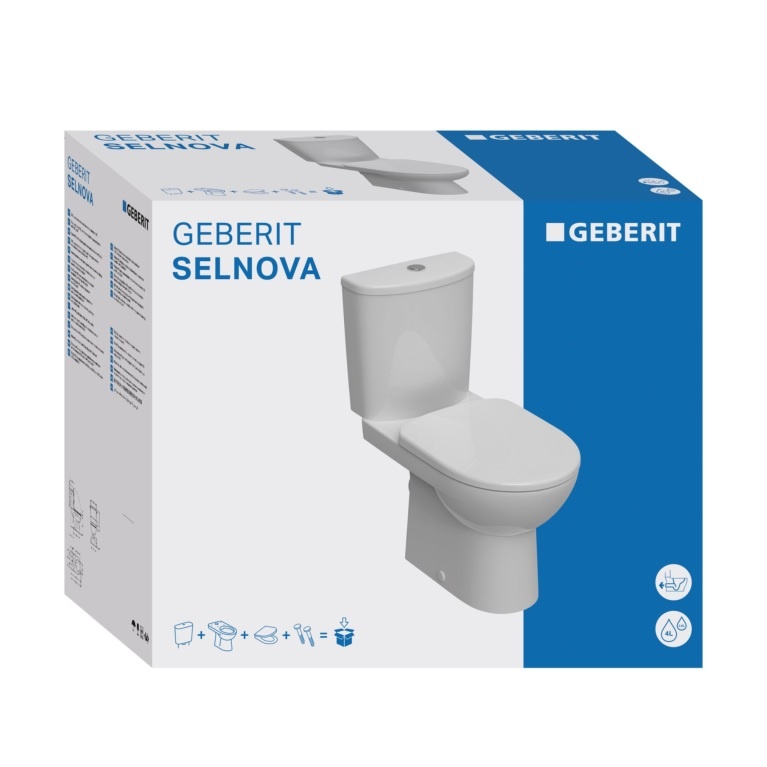 Geberit Selnova Close Coupled Toilet Pack | Sanctuary Bathrooms