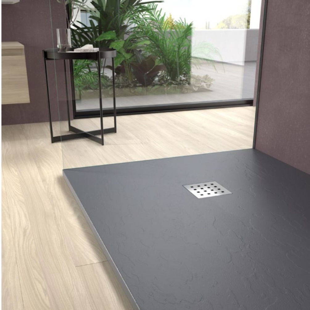 Sommer Essenza Graphite 1000 x 800 Shower Tray | Sanctuary Bathrooms