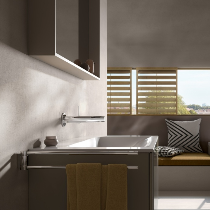 Keuco IXMO Solo Round Wall Basin Mixer | Sanctuary Bathroom