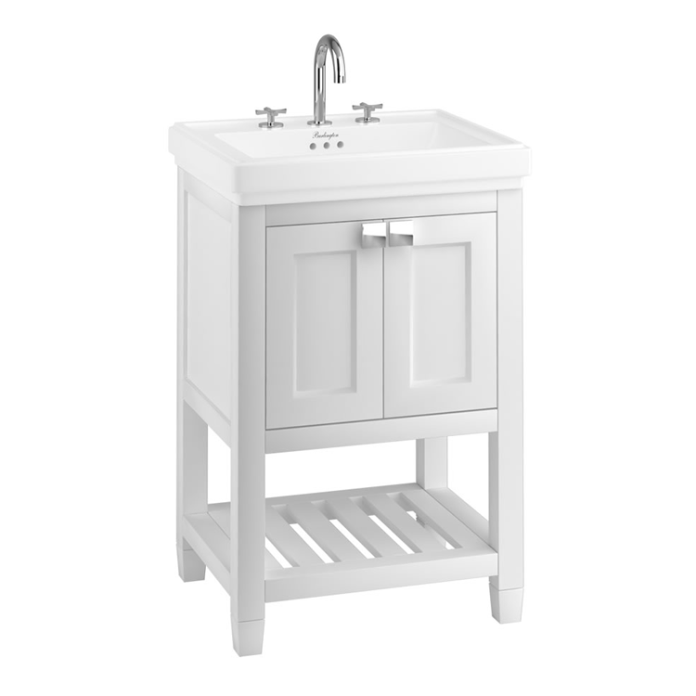 Burlington Riviera 580mm Basin & Matt White Vanity Unit