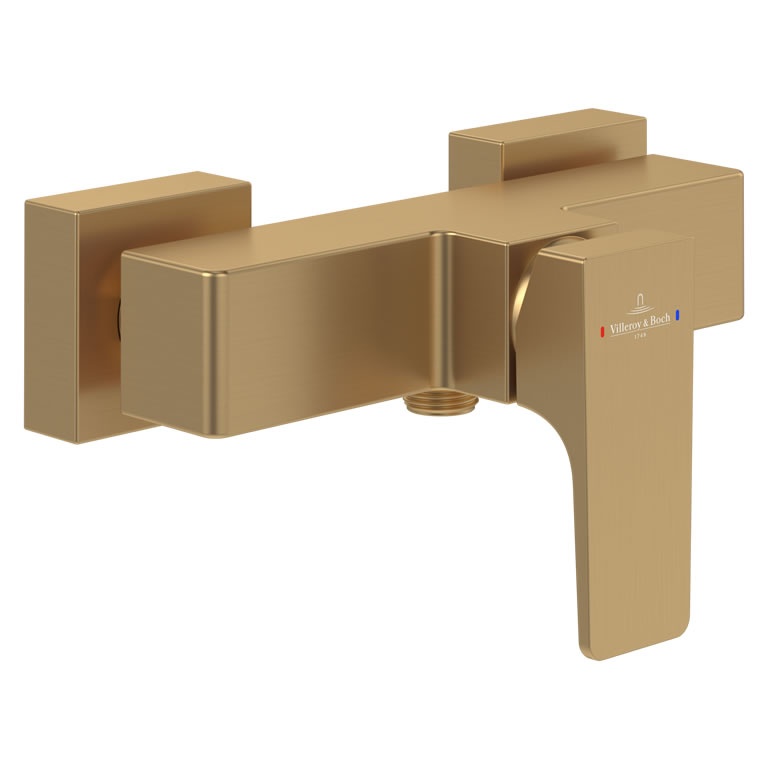 V&B Architectura Square Gold Exposed Shower Valve | Sanctuary Bathrooms