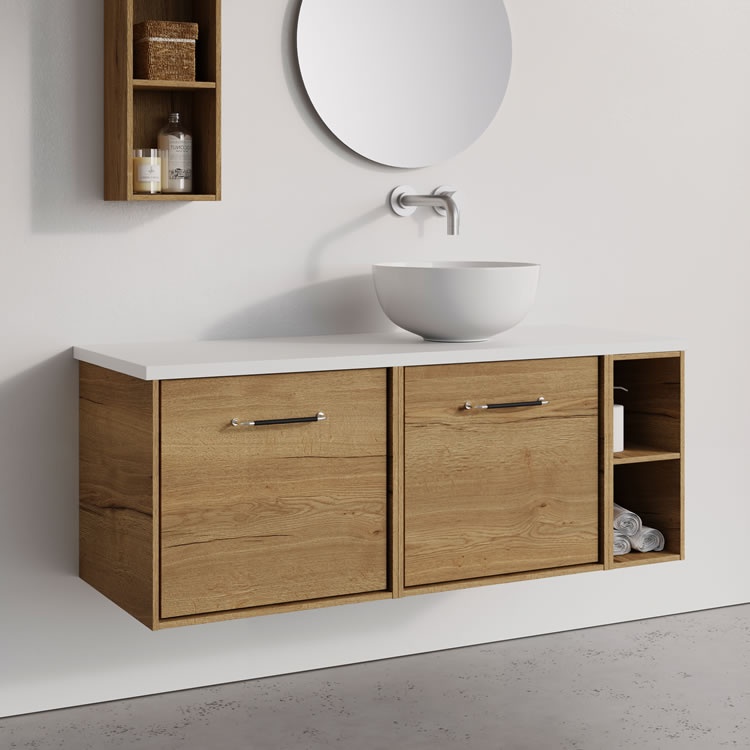 Crosswater Infinity 1200 Windsor Oak Vanity Unit | Sanctuary Bathrooms