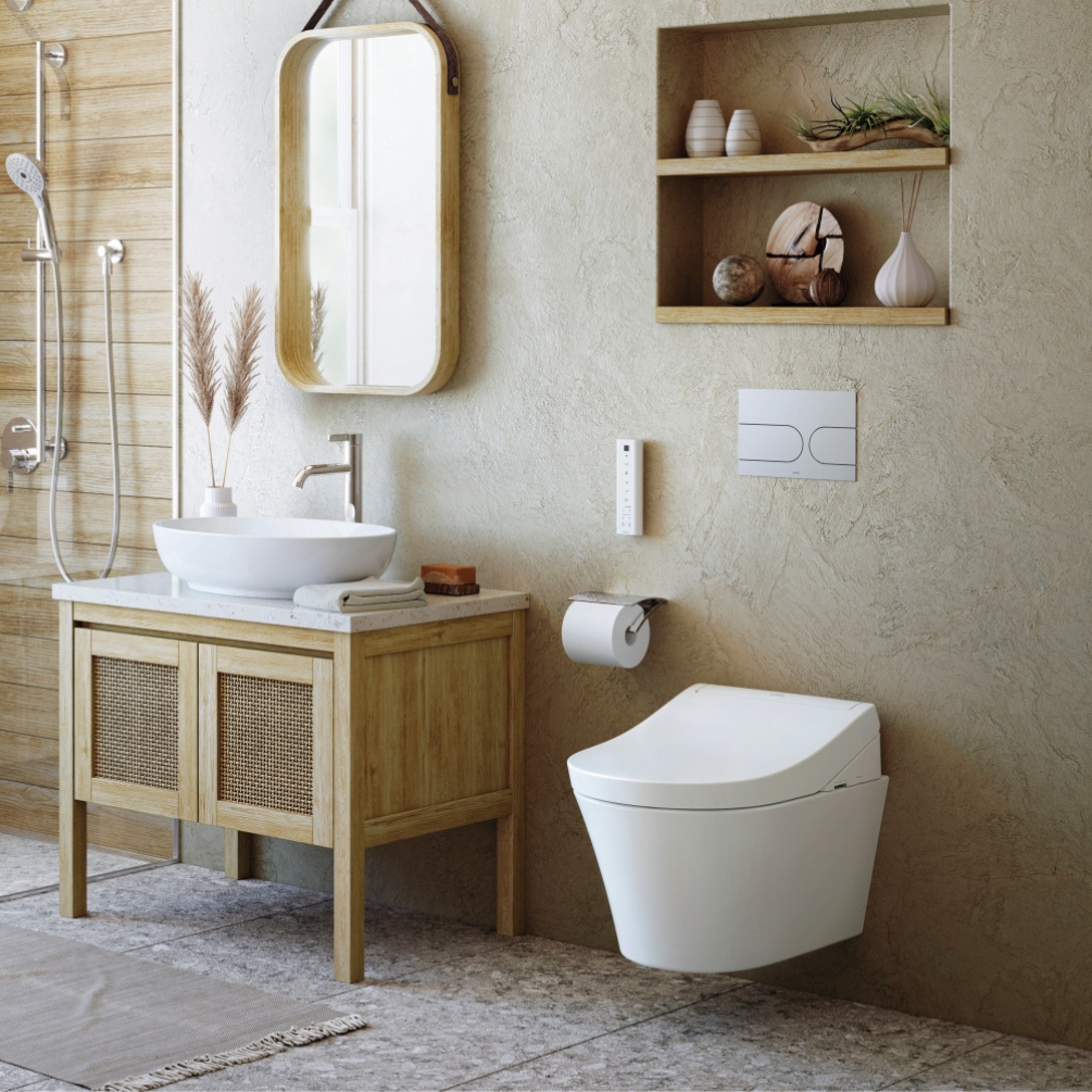 TOTO Washlet RG Rimless Wall Hung Toilet | Sanctuary