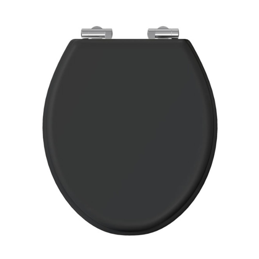 Burlington Guild Matt Black Soft Close Toilet Seat