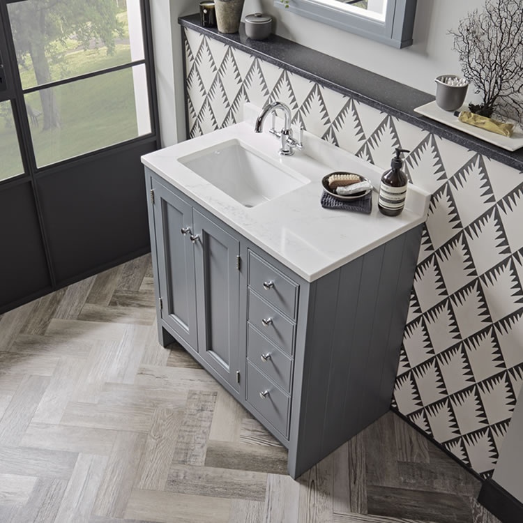 Roper Rhodes Hampton 800 Agave Unit w/ Basin & Worktop | Sanctuary ...