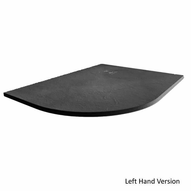 Merlyn Truestone Graphite 1000 x 800mm Offset Quadrant Shower Tray ...