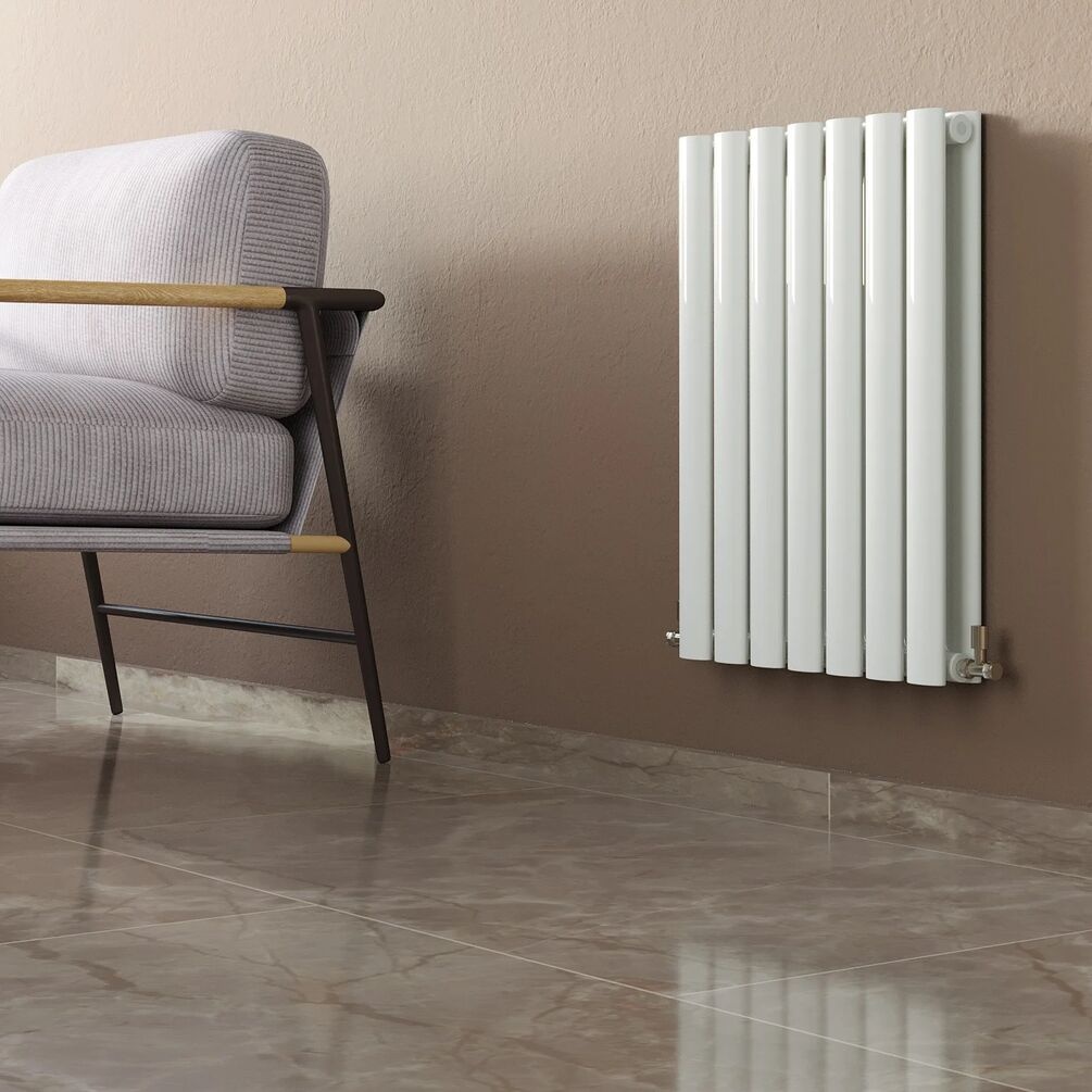 JTP Primo White 600mm x 420mm Oval Panel Radiator