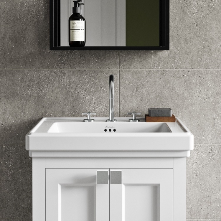 Burlington Riviera 3 Hole Deck Basin Mixer | Sanctuary Bathrooms