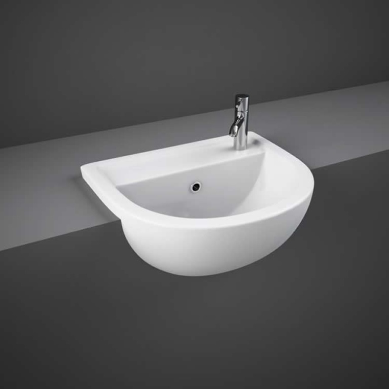 RAK Compact 55cm Semi Recessed Basin | Sanctuary Bathrooms