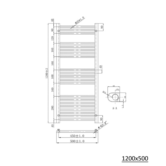 JTP Vos Matt Black Radiator | Sanctuary Bathrooms
